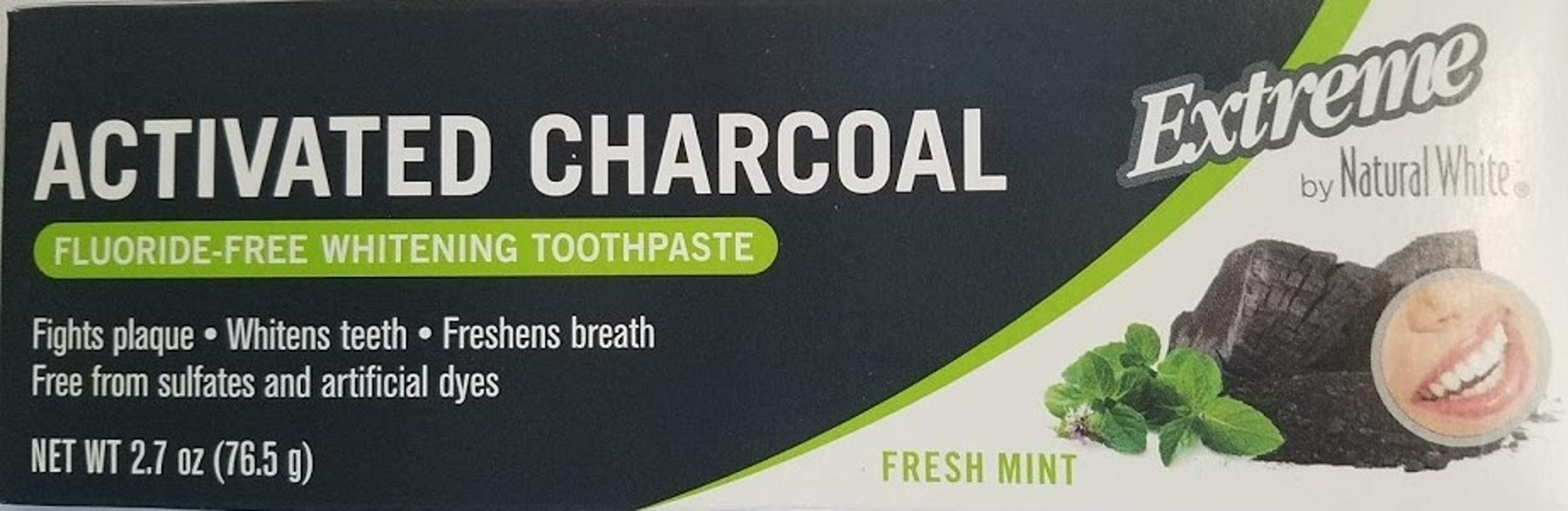 Activated CharcoalExtreme - Fluoride Free - Whitening Toothpaste (1-Pack)