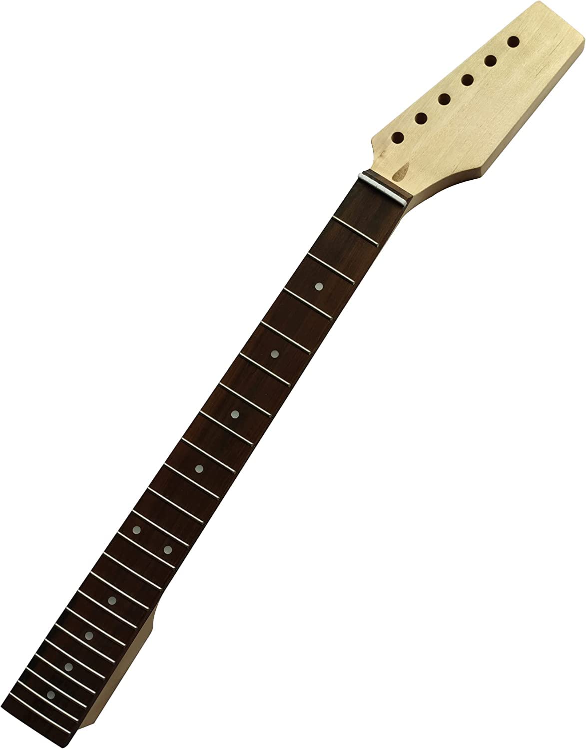 DIY Electric Guitar Kits Strat Style Beginner Kits 6 String Right Handed with Paulownia Wood Body Maple Neck Rosewood Fingerboard Chrome Hardware Build Your Own Guitar.