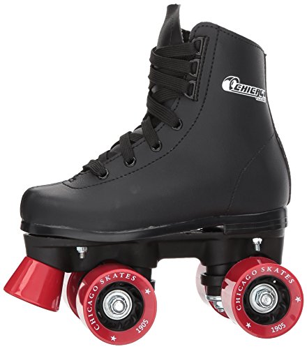 Chicago Boys Rink Roller Skate - Black Youth Quad Skates - Size 4