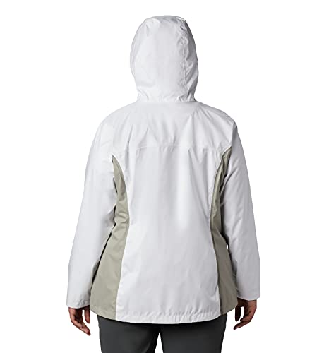 Columbia Women's Arcadia II Jacket, White/Flint Grey, 3X Plus