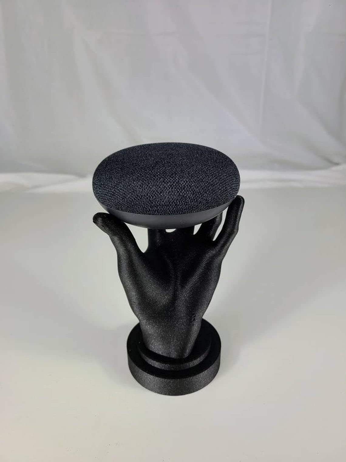 Dancyn Studios Living Hand Stand for Google Home Mini & Google Nest Mini, Echo Dot 3rd Generation Smart Home Audio Speakers, Sparkle Black, One Size
