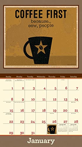 Coffee 2023 Deluxe Wall Calendar