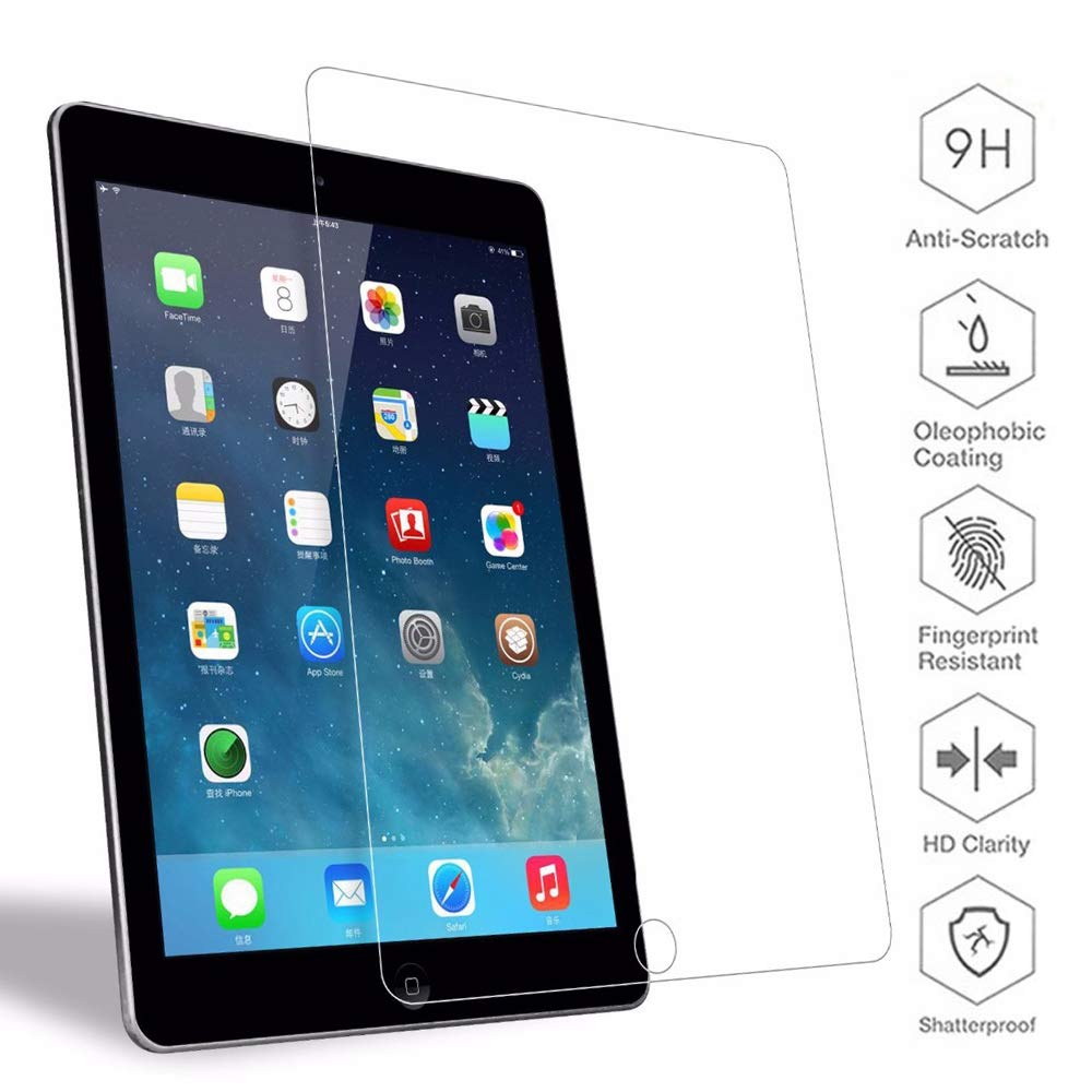 KIQ 3 Pack Tempered Glass for iPad 10.2 Screen Protector iPad 9th Generation Screen Protector Compatible 9th 8th 7th Generation (10.2 Inch ipad Screen Protector 9/8/7 gen 2021 2020 2019)