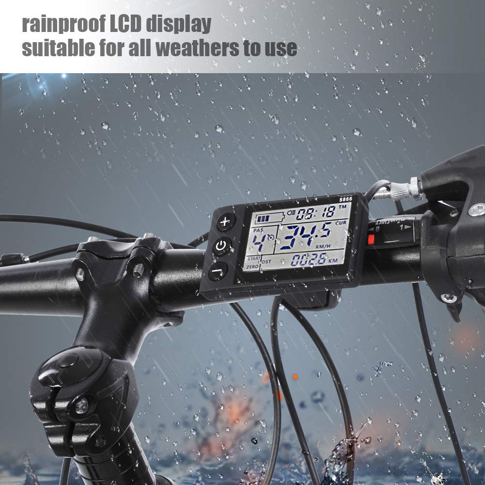 Alomejor E Bike Brushless Controller Kit with LCD Instrument 24V/36V 36V/48V 250W/350W? Motor Brushless Controller with LCD Panel for E Bike Electric Bicycle Scooter(36V/48V)