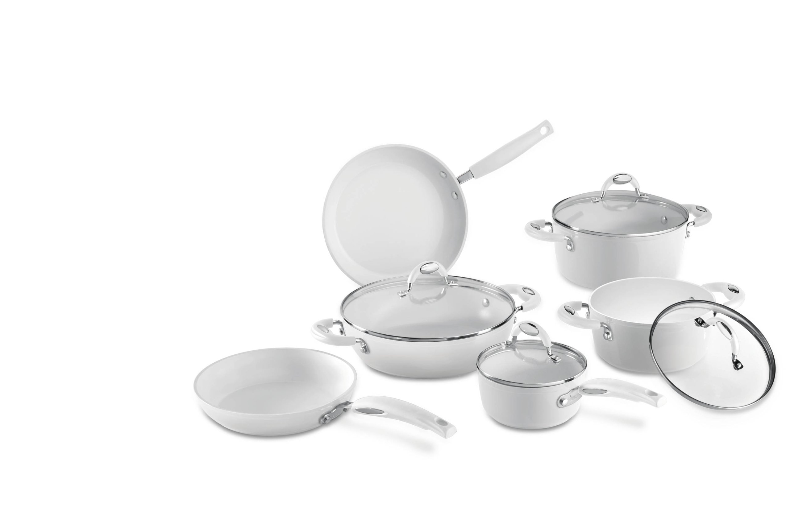 Bialetti, Ceramic OK White, 24 Inch Frypan