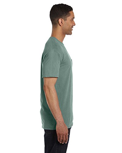 Comfort Colors Chouinard 6030 Adult Heavyweight Pocket Tee Light Green PgmDye X-Large
