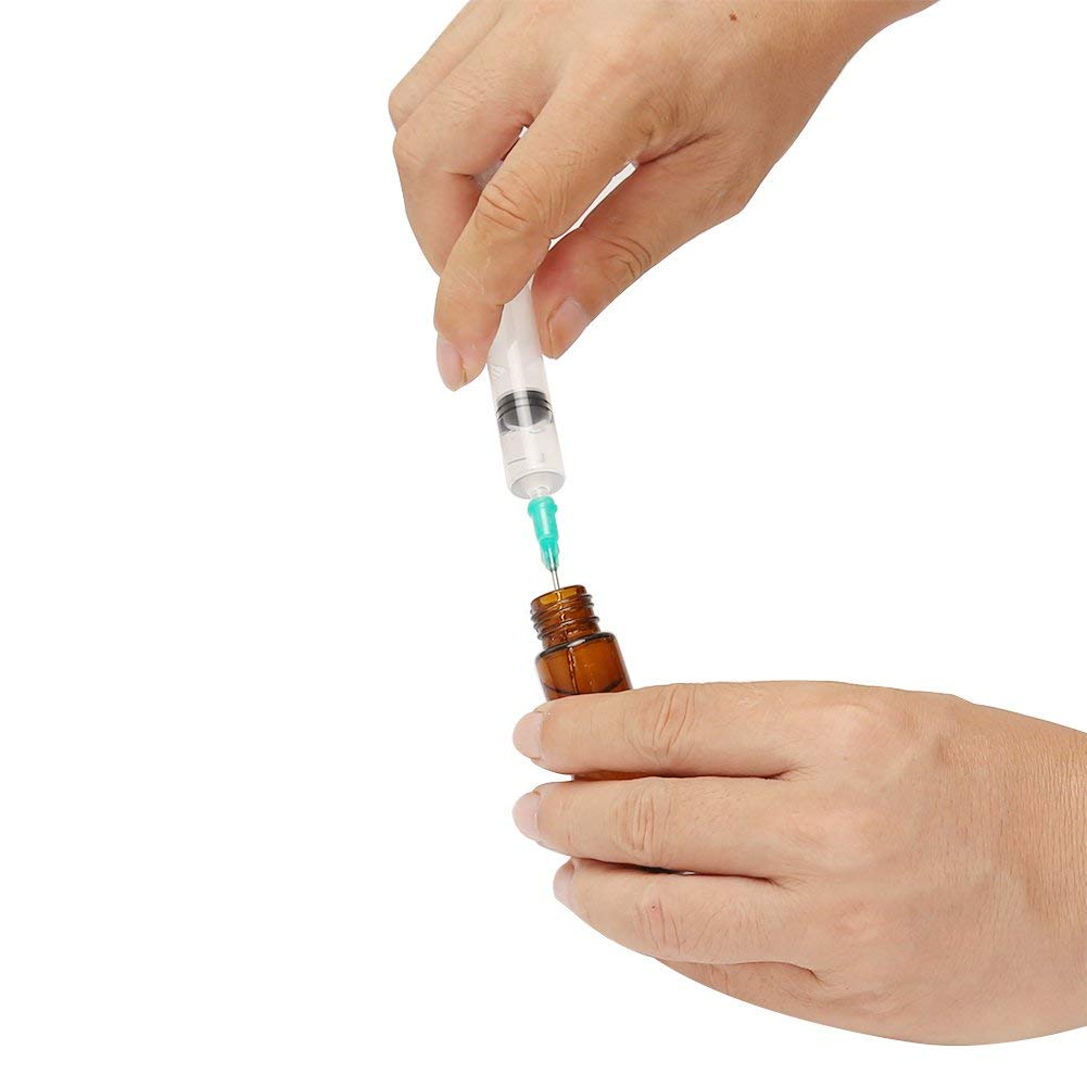 Dispensers Applicator Syringes Set, 5 Pack 3ml Dispensing Syringes With Dispensing Needles and Caps for DIY Quilling, Acrylic Painting, Oiler Bottle, Craft, Artwork Hobbies