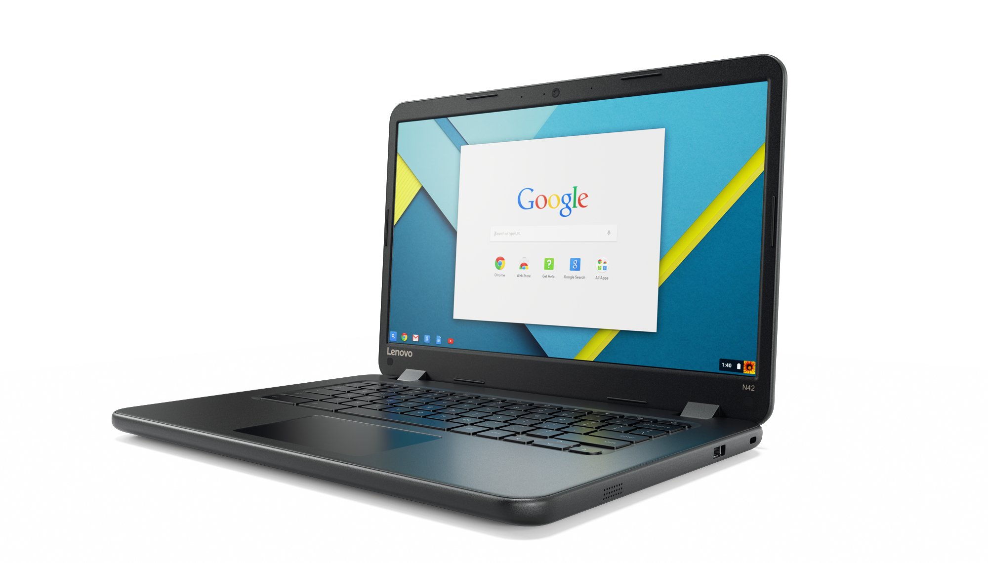 Lenovo 80US0003US N42 Chrome Intel N3060 2.4 GHz Laptop, 2 GB RAM