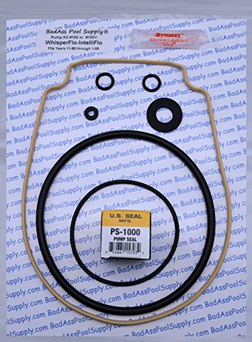 BadAss Pool Supply O-Ring Rebuild Repair Kit for Pentair WhisperFlo IntelliFlo, Almond Gasket, fits Years 11/98 Thru 1/08, Kit 32