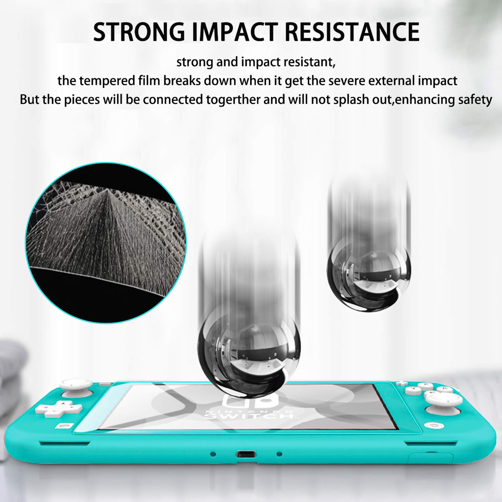 DLseego Carrying Case for Switch lite,New Leaf Crossing Design Portable Travel Carrying Case 3 in 1 Accessories Kit with 2 Pcs Screen Protectors and 2 PcsThumb Grips Caps