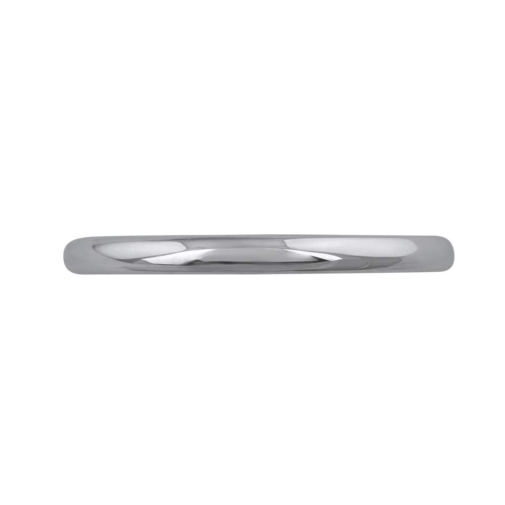 950 Platinum 2 mm Plain Wedding Band (Ring Size 11)