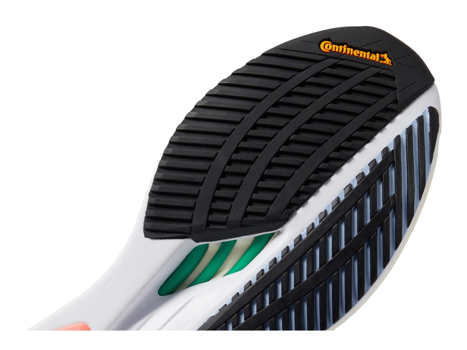 adidas Woman's Adizero Boston 11, White Tint/Court Green/Coral Fusion, 7 M