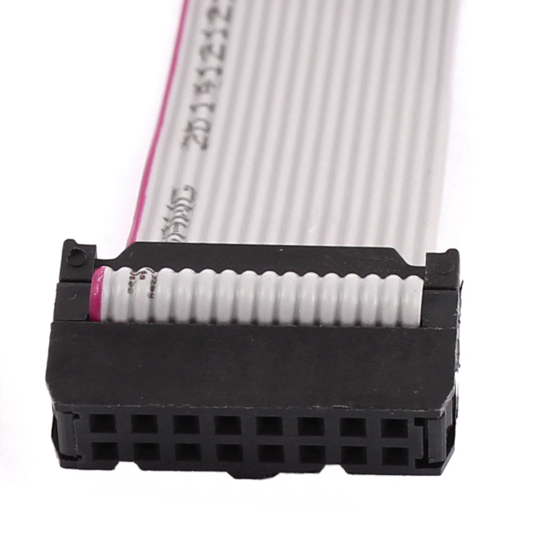 XJS IDC Connector Flat Ribbon Cable, F/F, 2.54 mm Pitch, 1 m, 2 Pcs (16 Pins)