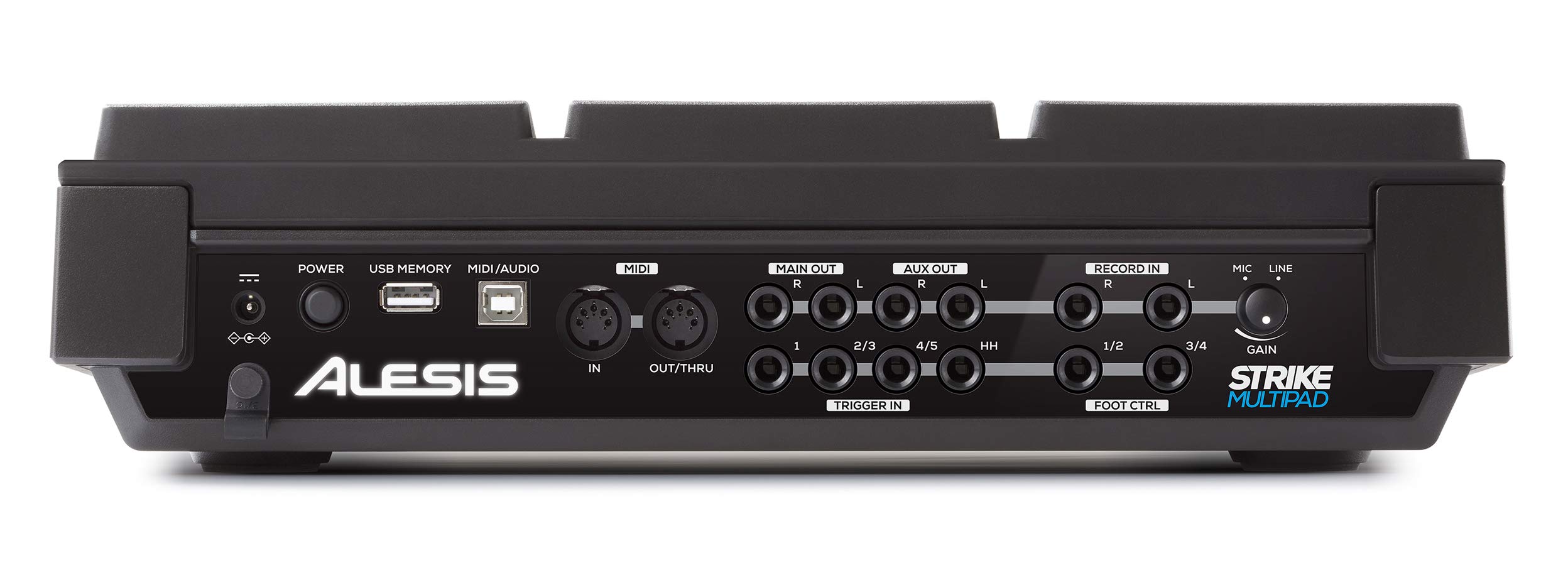 Alesis Strike Multipad - 9-Pad Percussion Instrument with Sampler, Looper, 2 Ins and Outs, Soundcard, Sample Loading via USB Thumb Drives and 4.3-Inch Display,Black