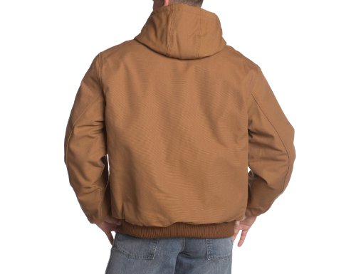 CarharttMenLoose Fit Firm Duck Insulated Flannel-Lined Active JacketBrownX-Large