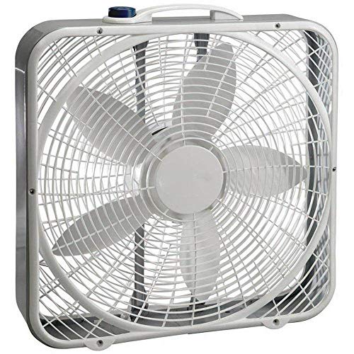 Lasko 20" Preimum Steel Box Fan w/3 Speed Settings and Easy Carry Handle, 2 Pack