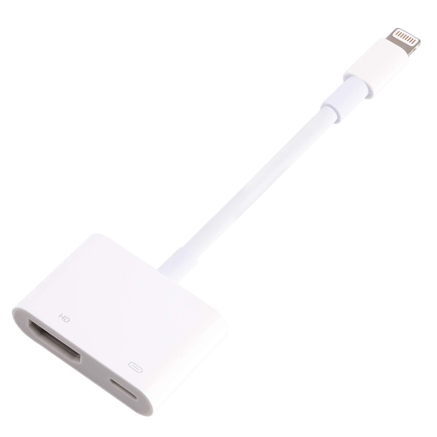 AISONK Lightning to HDMI Adapter with Lightning Digital AV Adapter 1080P, Lightning Charging Port White for Select iPhone iPad and iPod Models and HDTV Monitor Projector(whiite)