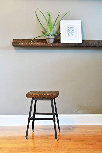 Barstool, Counter stool, Backless Stooll, Commercial Barstool, Reclaimed wood Industrial Steel, Made in the USA, Free Shipping
