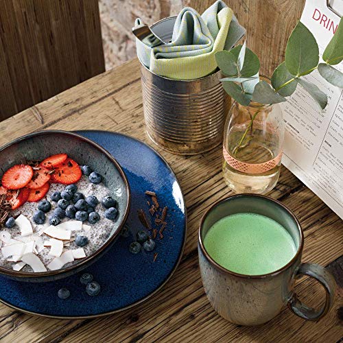 Villeroy & Boch Lave Bleu Dinner Plate, 11x1 in, Stoneware, Blue