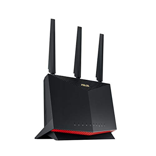 ASUS AX5700 WiFi 6 Gaming Router (RT-AX86S) โ Dual Band Gigabit Wireless Internet, up to 2500 sq ft, Lifetime Free Internet Security, Mesh WiFi Support, Gaming Port, True 2 Gbps