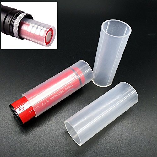LampVPath 3PCS 18650 Battery Protective Sleeve, 18650 Battery Spacer, 18650 Battery Holder Converter for 18650 Battery (Batteries are not included) - 3 Pack