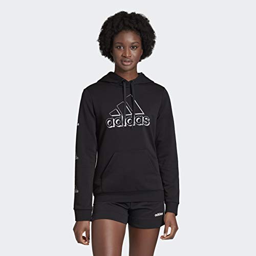 adidas Female Camo Inspired Graphic Tee, Black,M