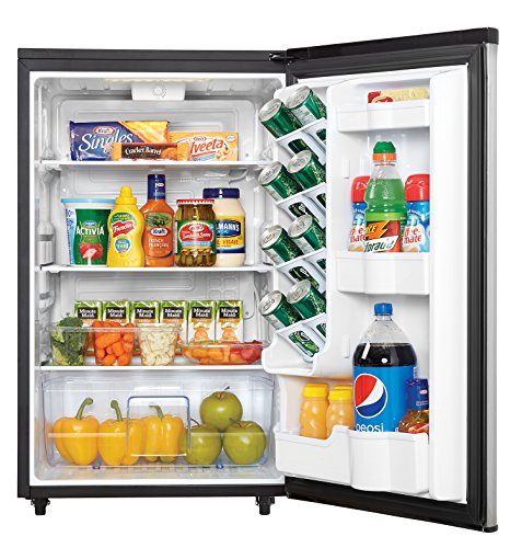 Danby DAR044A6BSLDBO 4.4 Cu.Ft. Outdoor Mini Fridge, IPX4-Rated Stainless Steel Look All Refrigerator for Patio, Cabana, Pool Bar, E-Star Rated, Spotless Steel
