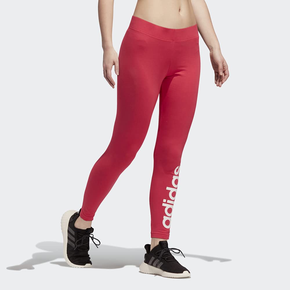 adidas Female Essentials Linear Tights, Power Pink/White,XL
