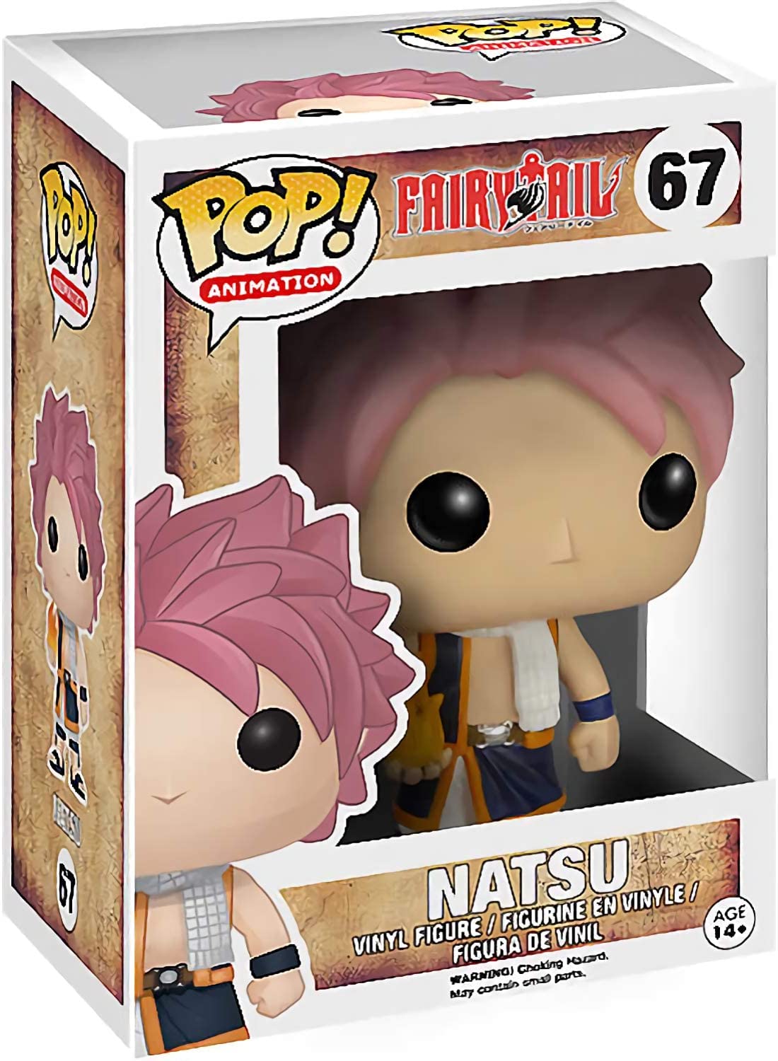 POP Fairy Tail - Natsu Funko Pop! Vinyl Figure (Bundled with Compatible Pop Box Protector Case), Multicolored, 3.75 inches