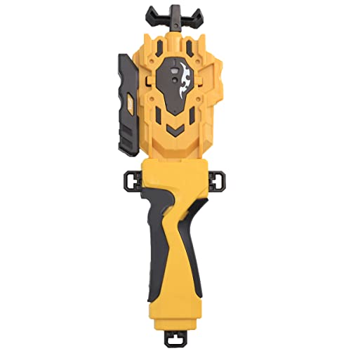 Launcher and Grip,Sparking Left&Right L/R Two-Way Launcher Compatible with All Bey Burst Series Bey Battling-Gold