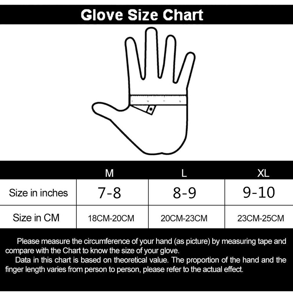 Andyshi Mens Gloves for Motorcycle Rubber Knuckle Outdoor Gloves Climbing Cycling Glove Touchscreen