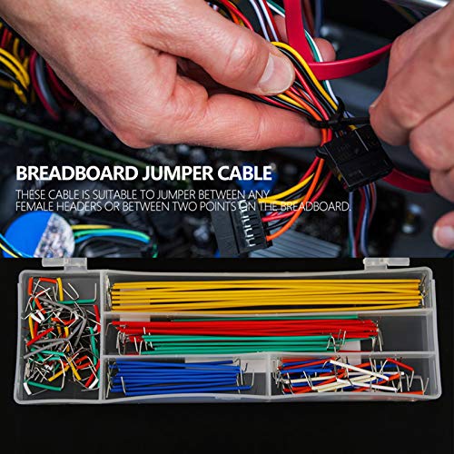 ALREMO HUANGXING - Breadboard Jumper Wire Kit, U Shape Storage Transparent Box Breadboard Jumper Cable, Organize Home for Restaurant