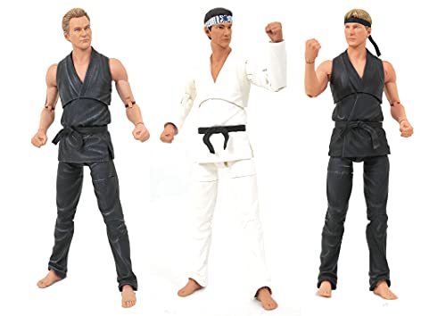 DIAMOND SELECT TOYS San Diego Comic-Con 2021 Exclusive Cobra Kai Deluxe Action Figure Box Set, Multicolor