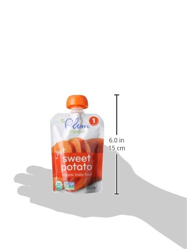 Plum Organics Stage 1 Baby Food, Sweet Potato Puree, 3 Oz