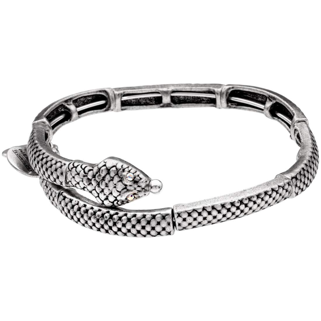 Alex and Ani Snake Wrap Silver One Size Bracelet V16W32RS