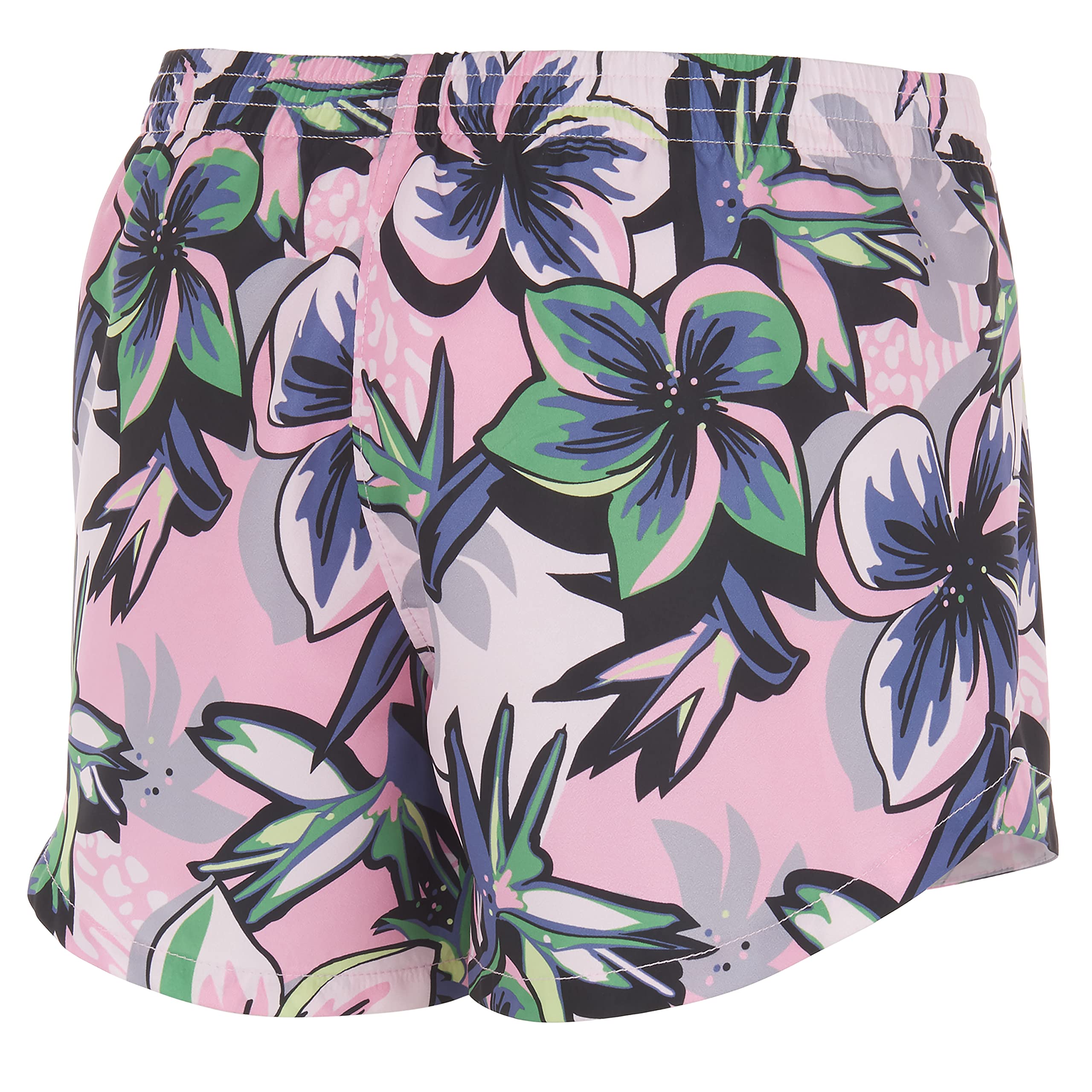 adidas Girls' Printed Woven Shorts, Light Pink, Medium