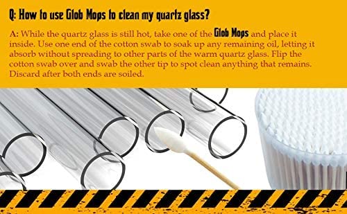 Glob Mops XL Cotton Swabs 2.0 – Extra Absorbent Bamboo Cotton Swabs – Cotton Swabs Made With Durable Sticks & Tips Designed For Cleaning Hard To Reach Spots (2-Pack, 600 Total Cotton Buds)