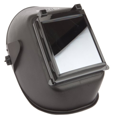 Forney 55672 Welding Helmet, Bandit III Flip Front, Shade-10,Black, Medium
