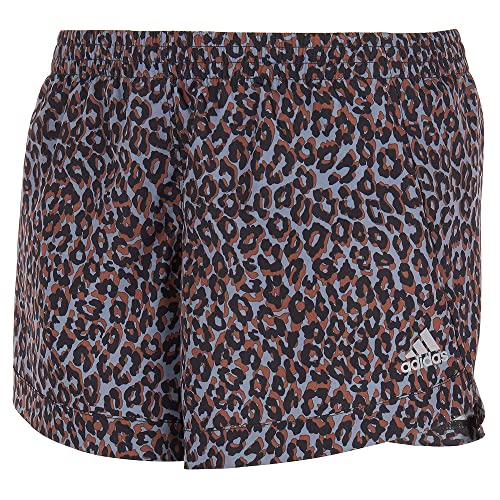 adidas Girls' Print Woven Short, Medium Grey, X-Large
