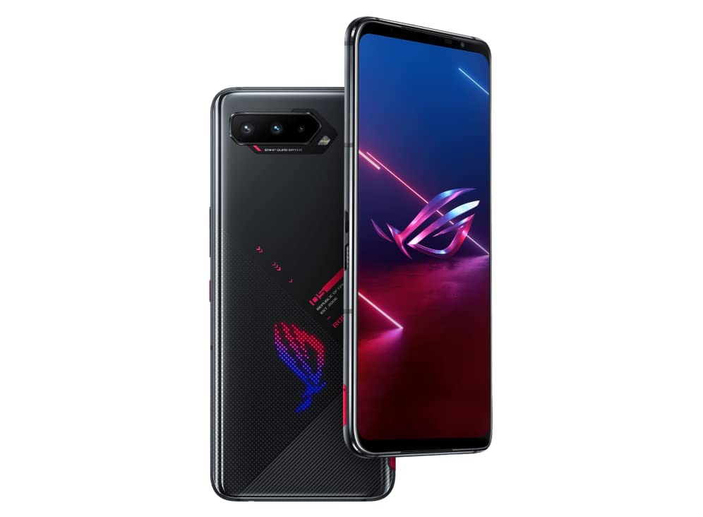 Asus ROG Phone 5s - 6.78” FHD+ 2448x1080 HDR 144Hz- 6000mAh Battery - 64MP/13MP/5MP Triple Camera with 24MP Front Camera – 16GB RAM -512GB Storage -5G LTE Unlocked Dual SIM Cell Phone - Phantom Black