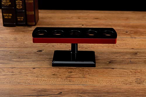 ASIAN HOME Japanese Style Temaki Sushi Roll Holder with Five Compartments Holes, Kitchen Dining Decor Display Stand, Restaurant Supply Serveware (9.4" x 3.25" x 3.6")