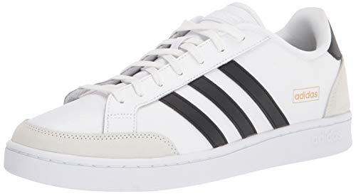 adidas Men's Grand Court SE Tennis Shoe, White/Black/Orbit Grey, 9