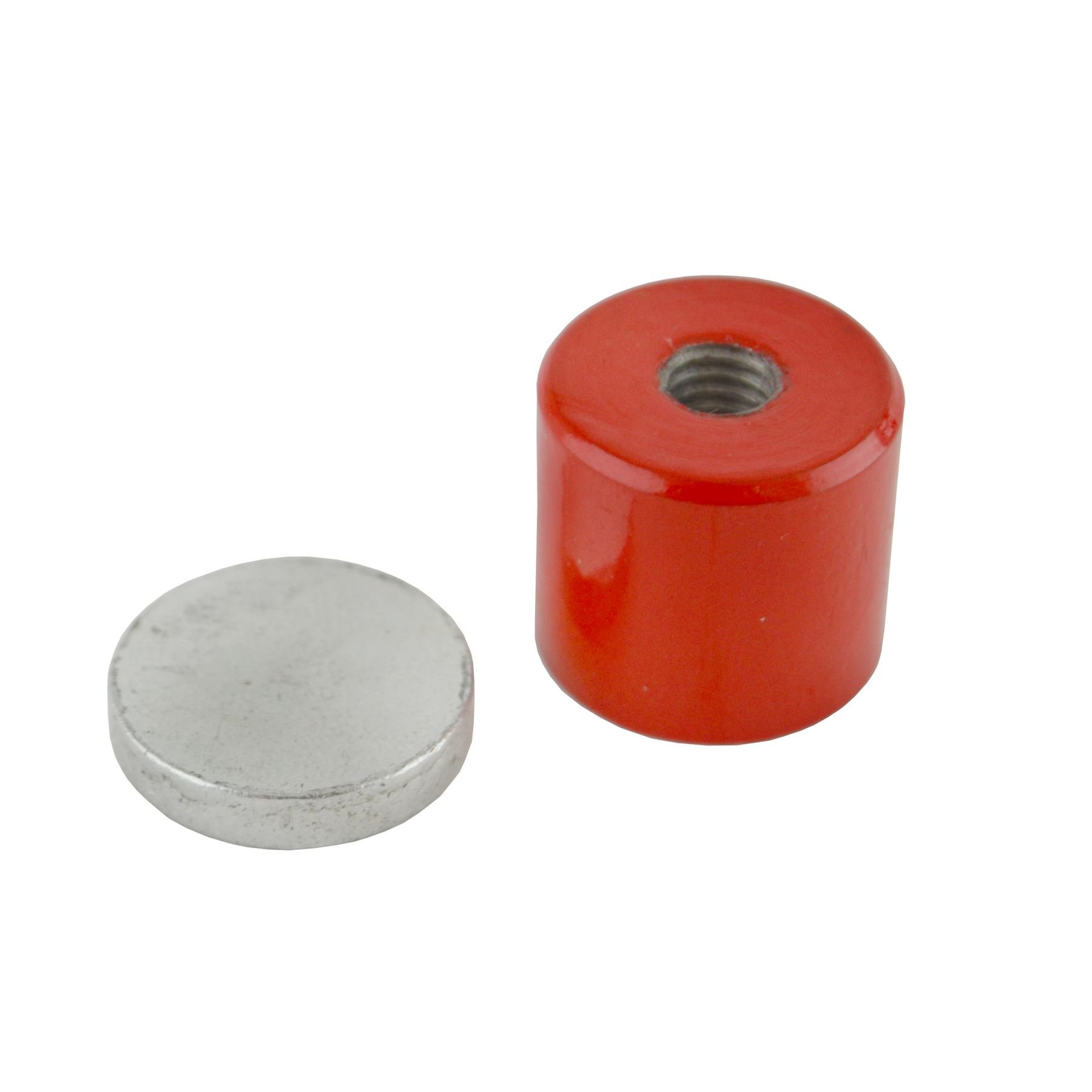 AB Tools-Silverline Deep Pot Magnet Magnetic 17.5x16mm Countersunk Ferrite E Magnet 2.1kg SIL144