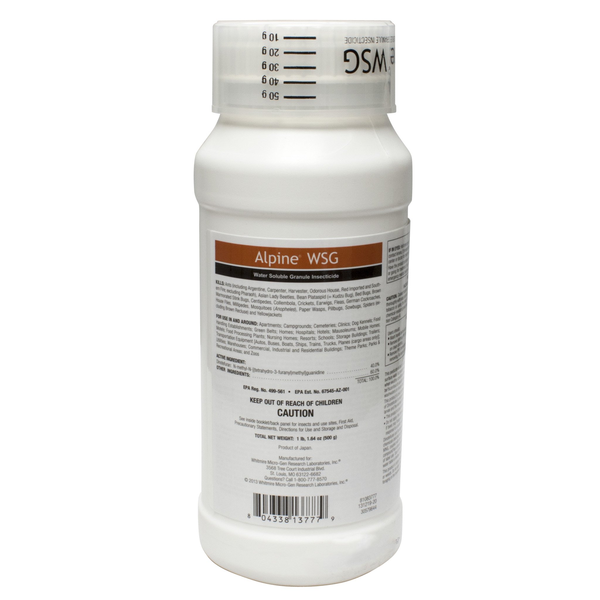 Alpine 1085 WSG 500g Jar, Clear & BASF 4316277914 WSG-200 Gram Tip and Pour Bottle Alpine WSG 200G, Clear