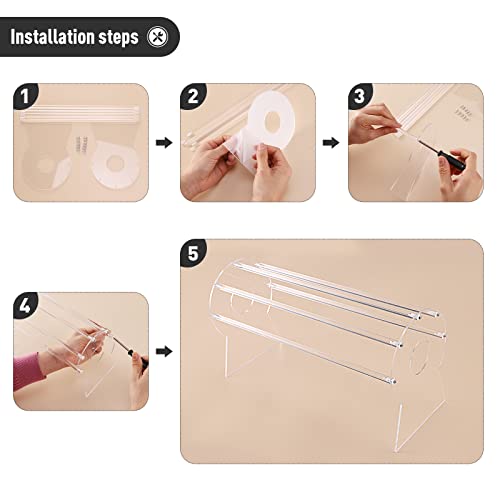 Ausalivan Acrylic Headband Holder Organizer,Headband Storage Display Stand,Disney Mickey and Minnie ear holder,Clear Hair Accessory Rack For Girls Room