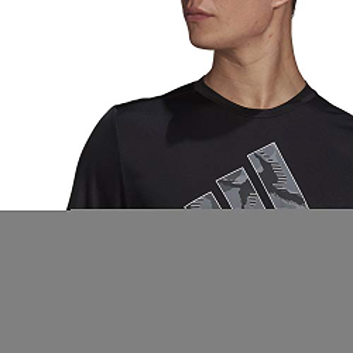 adidas mens Camo Graphic Tee 2 Black Small