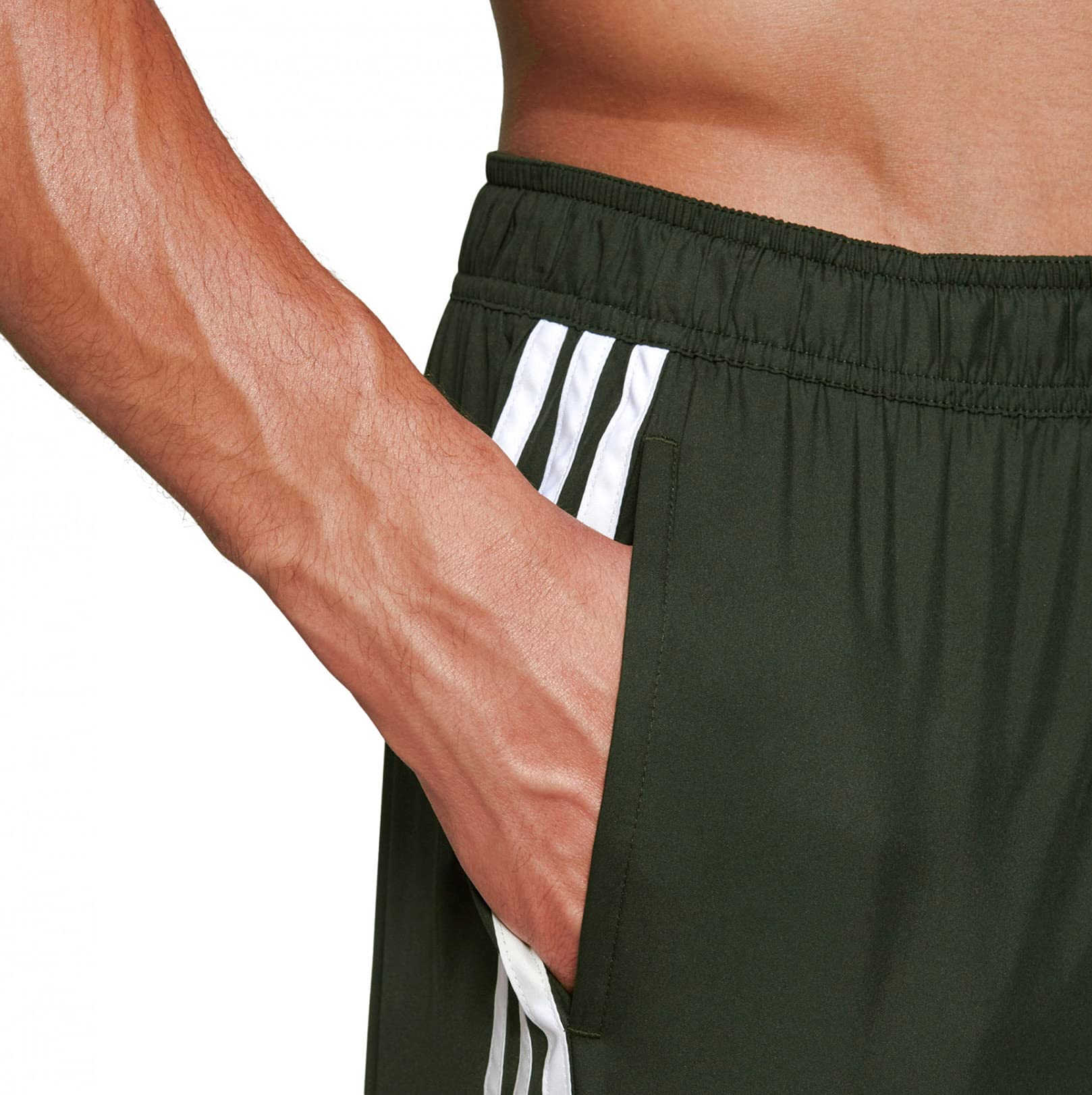 adidas Men's 3-Stripes Classics Short Legend Earth X-Large