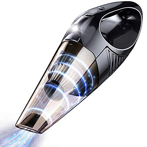 All Cart Handheld Vacuum, Cordless Dusbuster 8Kpa Suction Mini Cleaner for Pet Car, Fast Charge Lithium Ion Rechargeable, Stainless Filter, 21oz, Black