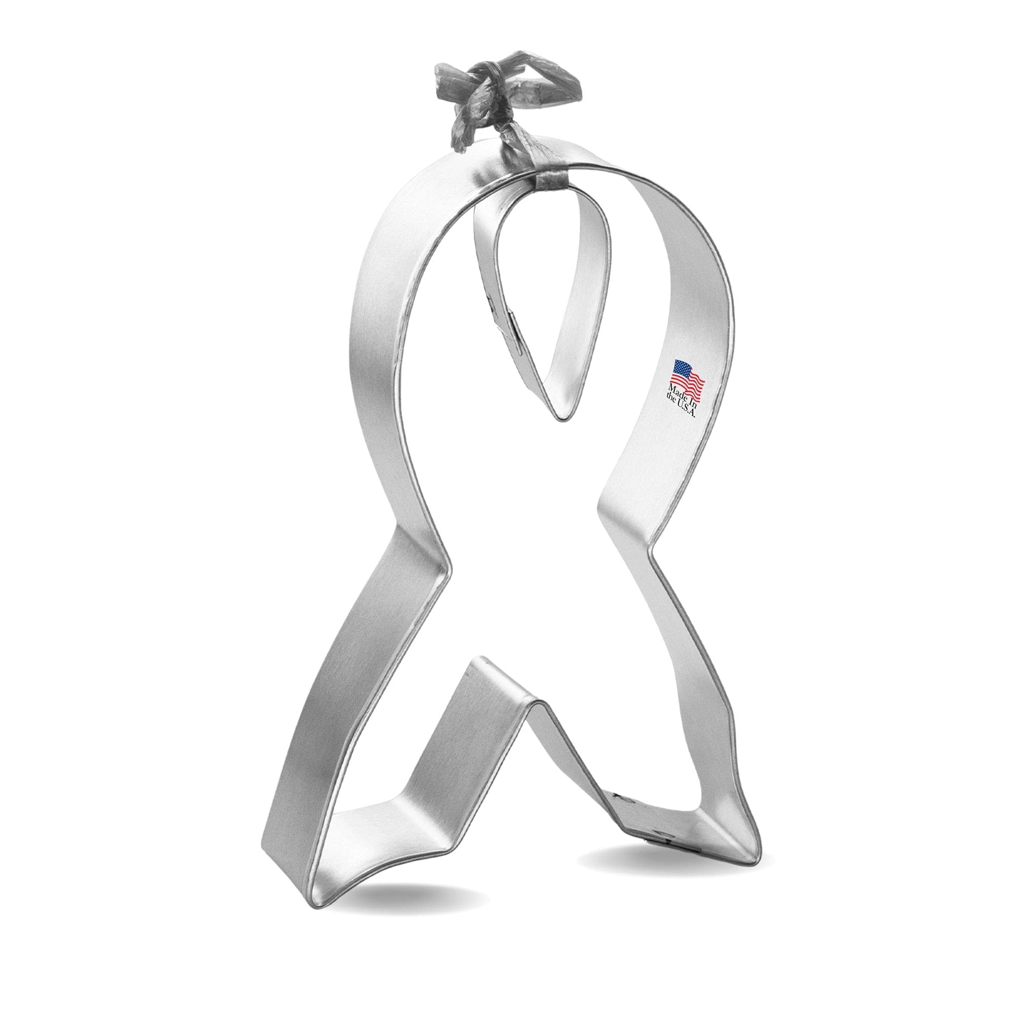 Awareness Ribbon Cookie Cutter 2 Pc Set β Ribbon, Tear Drop Cookie Cutters Hand Made in the USA from Tin Plated Steel