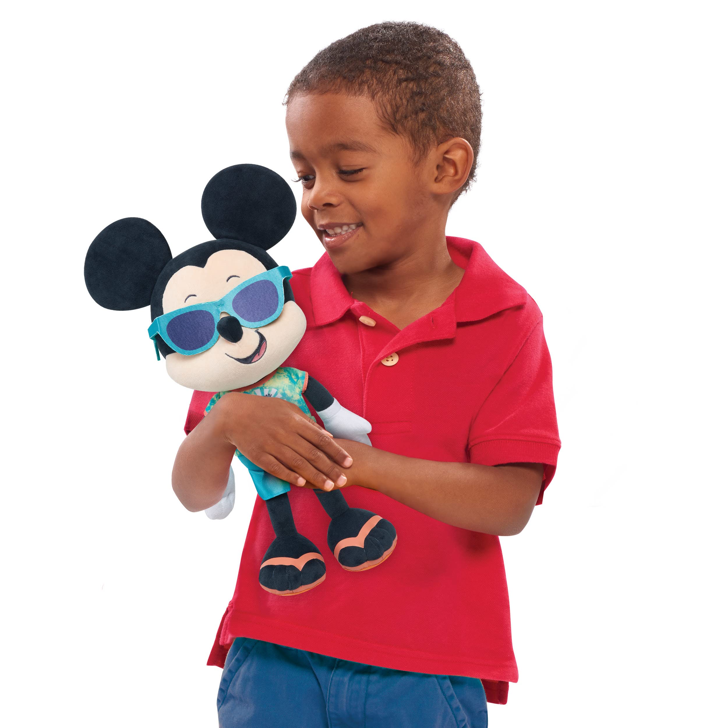Disney Street Beach Large Plush Mickey Mouse, 17-Inch Stuffed Animal